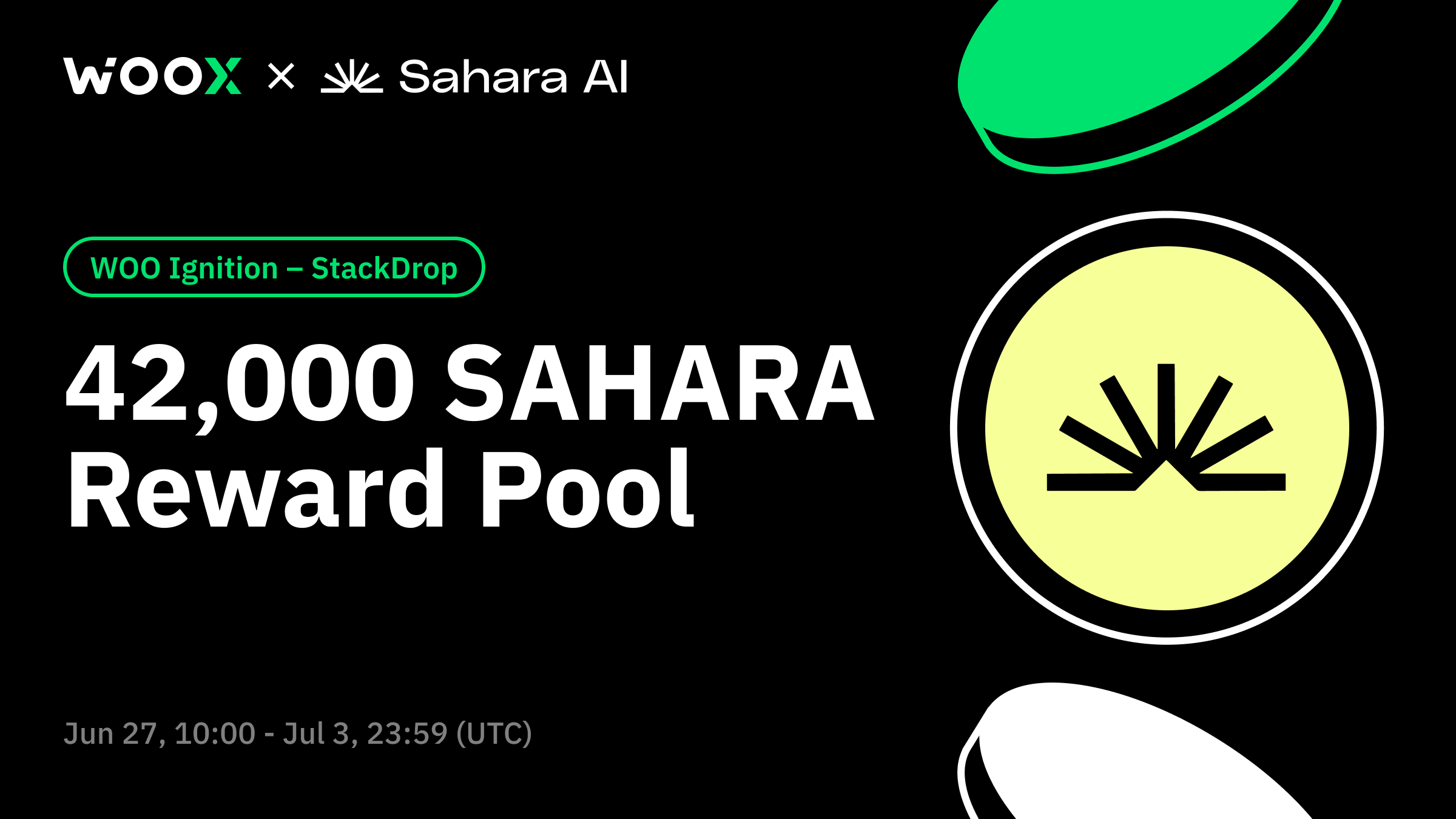 WOO Ignition: Sahara AI (SAHARA) StackDrop - Earn Airdrops with WOO X
