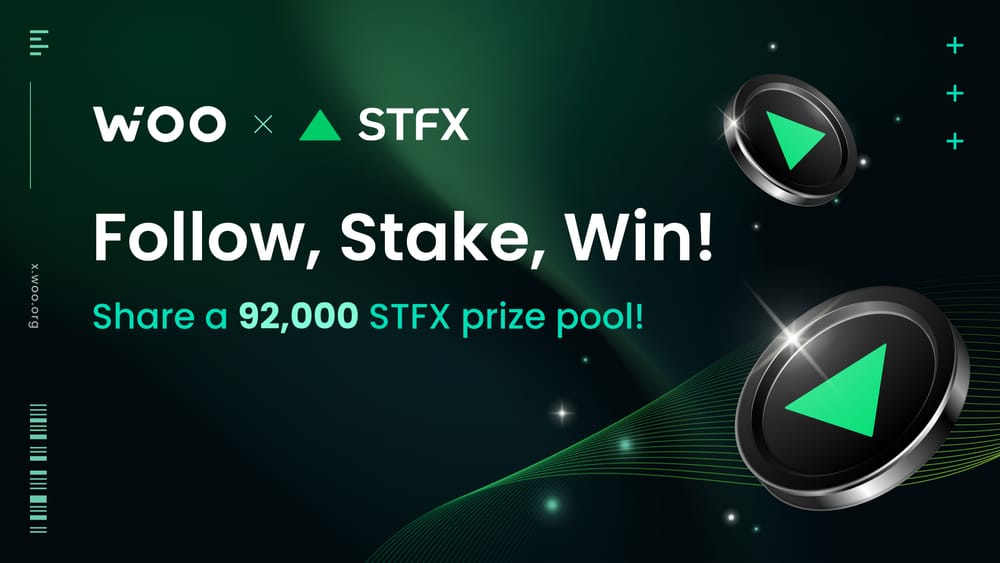 STFX (STFX) Listing on WOO X - Share a 310,000 STFX prize pool!